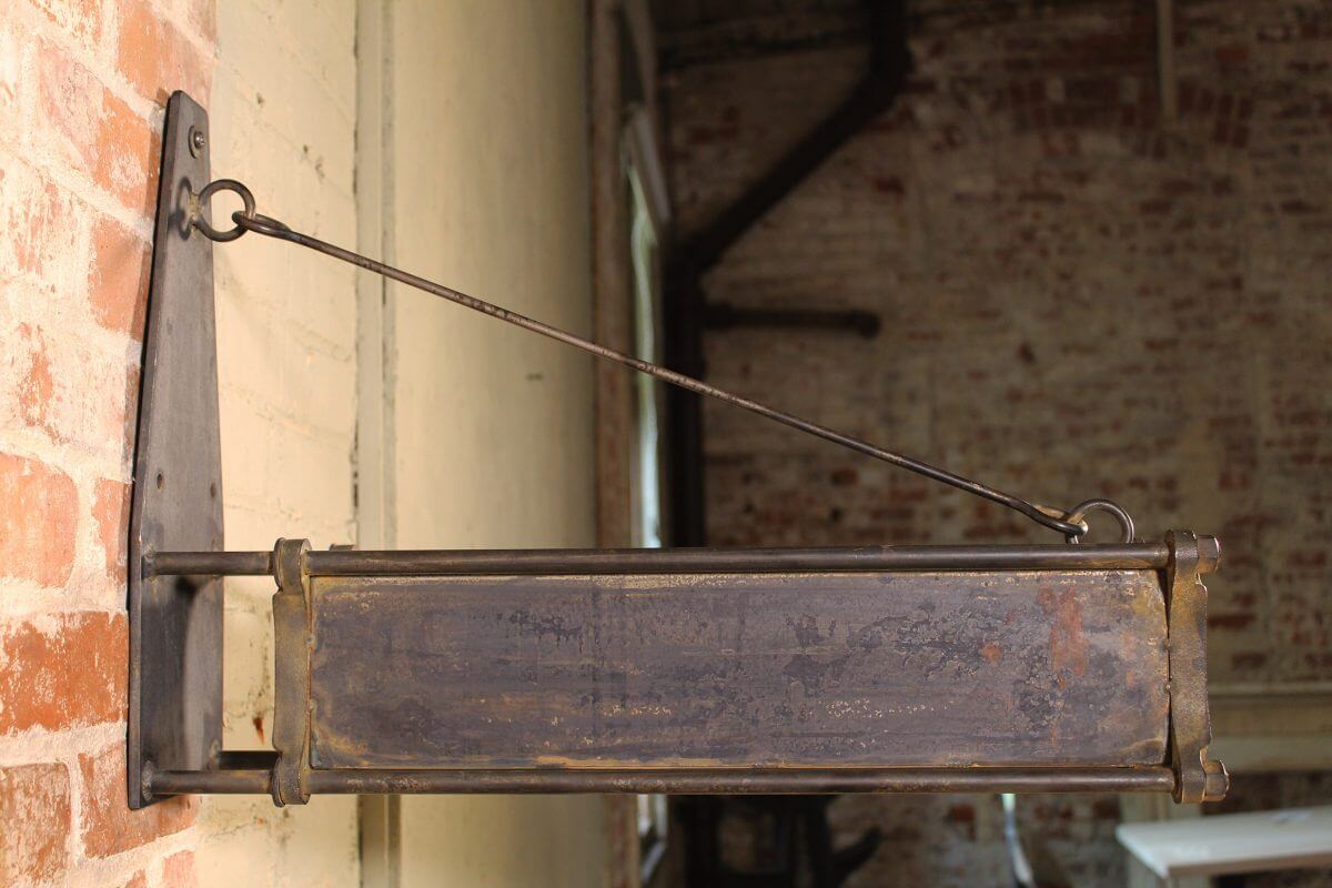 Vintage Industrial Metal Storefront Square Blade Sign - Vintage ...