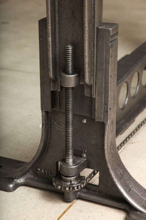 The Original Crank-Up Table Base with Chain-Drive - Vintage Industrial ...