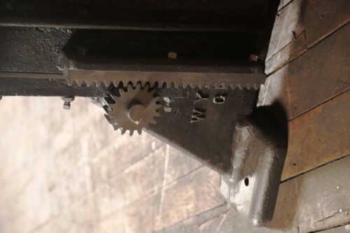 Industrial Cast Iron Adjustable Crank Table - SOLD - Vintage Industrial ...