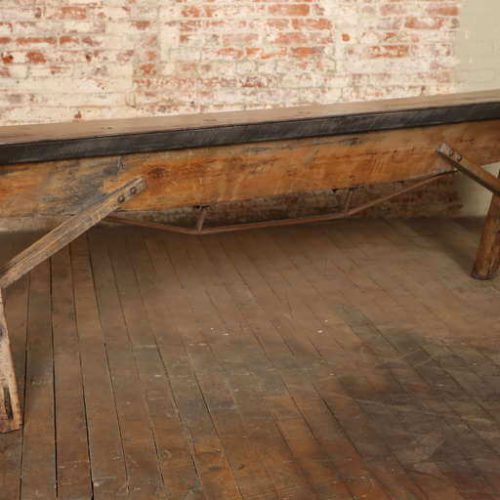 Metal-Brake Sofa Table - SOLD - Vintage Industrial by Get Back, Inc