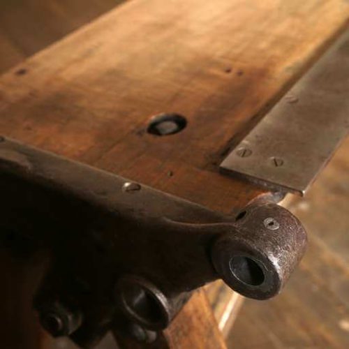 Metal-Brake Sofa Table - SOLD - Vintage Industrial by Get Back, Inc