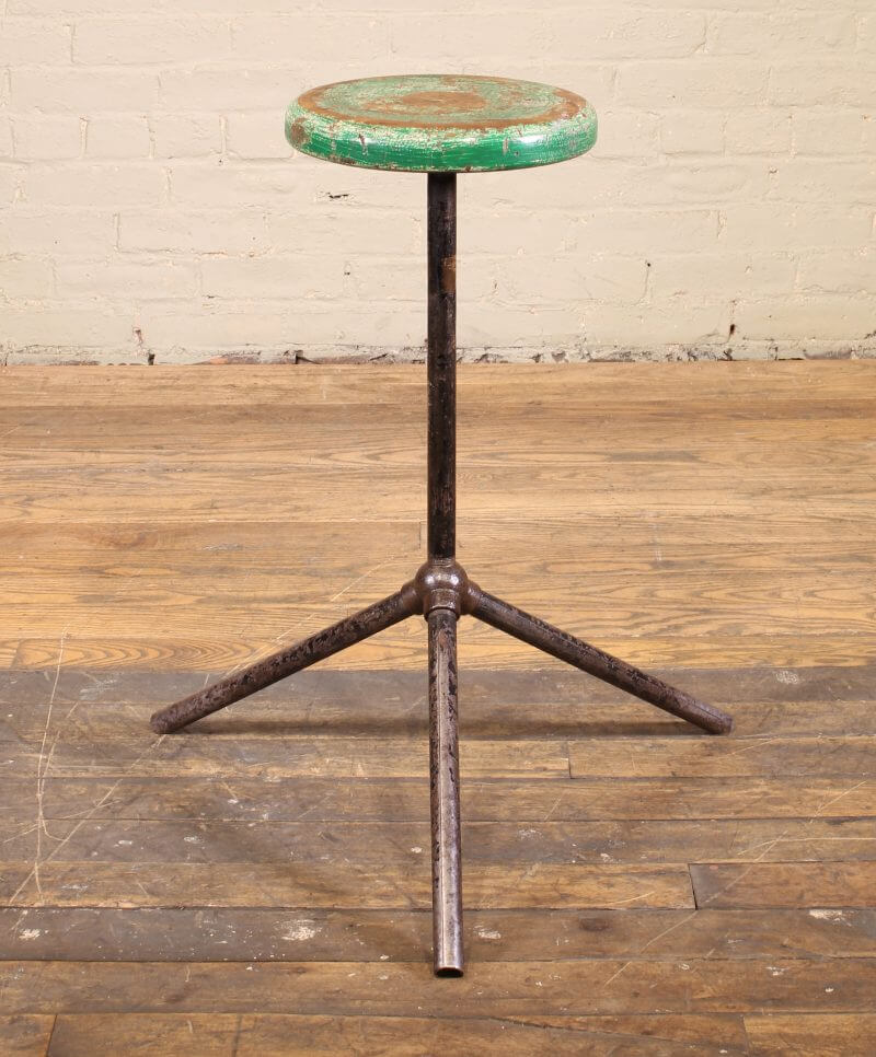 Tripod Factory Stool-SOLD - Vintage Industrial by Get Back, Inc