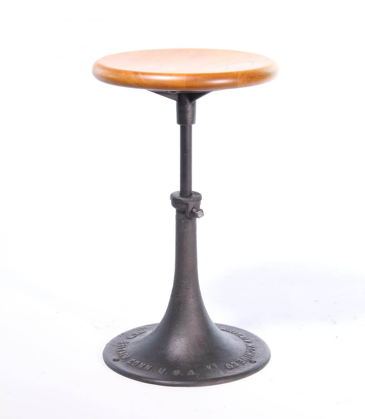 New Britain Machine Co. Backless Stool - SOLD - Vintage Industrial by ...
