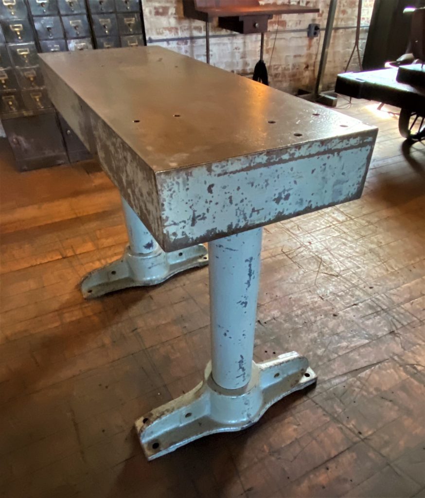 Vintage Industrial Cast Iron Console Table - SOLD - Vintage Industrial ...