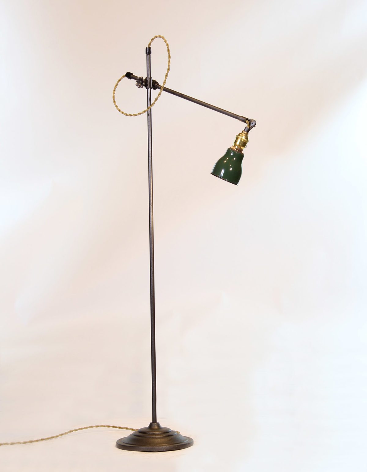 O.C. White Adjustable Floor Lamp - SOLD - Vintage Industrial by Get ...