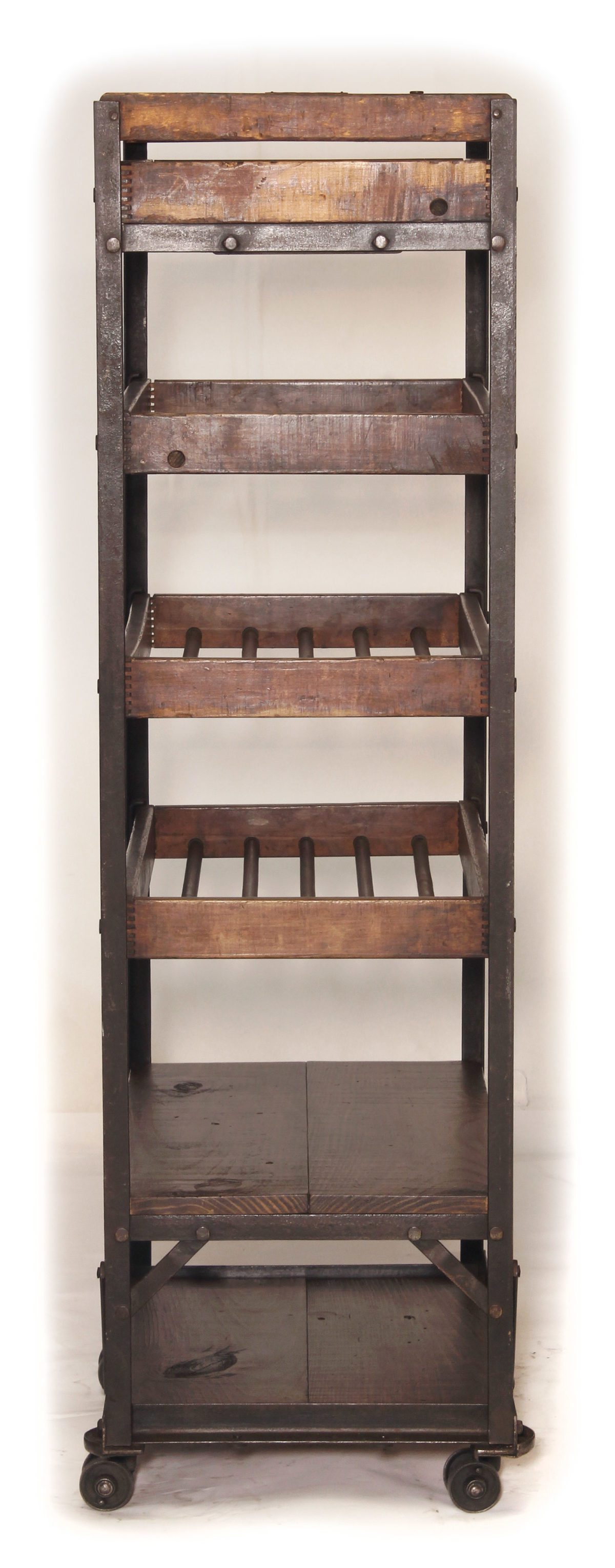 Rolling Storage Rack - SOLD - Vintage Industrial by Get Back, Inc