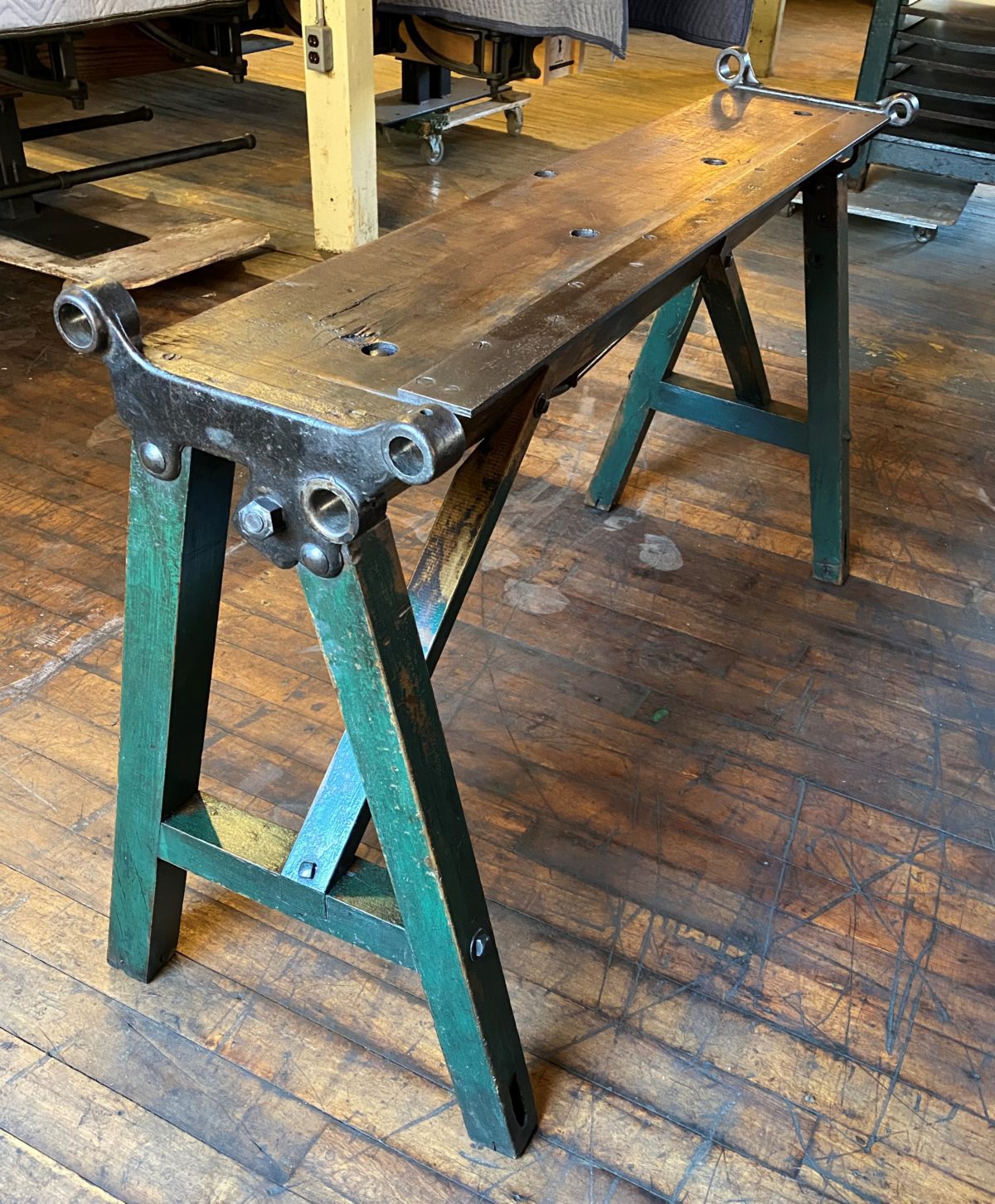 Vintage Industrial Brake / Console / Sofa Table - SOLD - Vintage ...