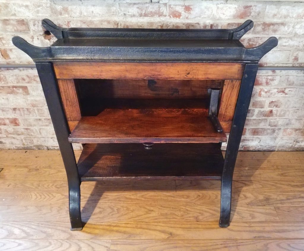Vintage Industrial Wood and Cast Iron Printer's Proof Table - SOLD ...