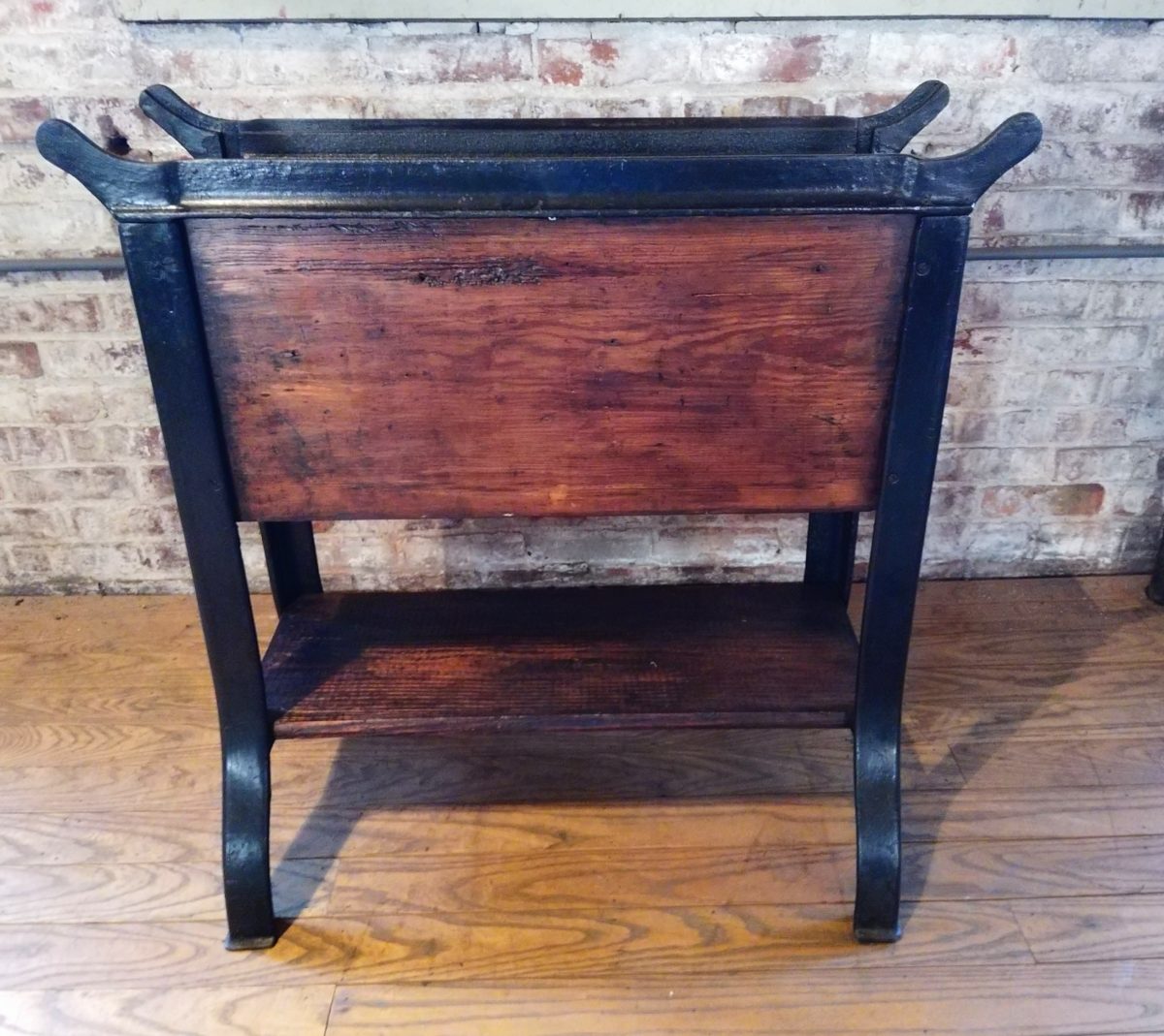 Vintage Industrial Wood and Cast Iron Printer's Proof Table - SOLD ...