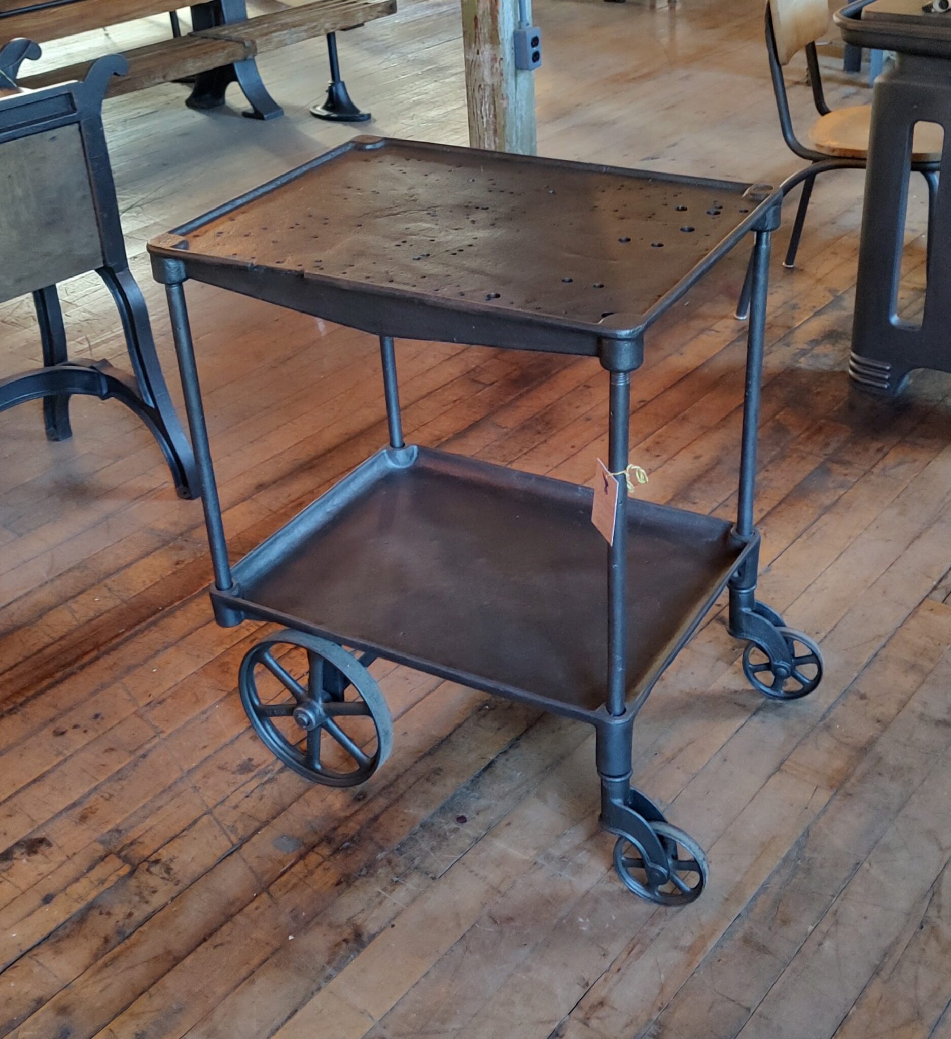 Vintage Industrial Machinist's Cart / Bar Cart - SOLD - Vintage ...