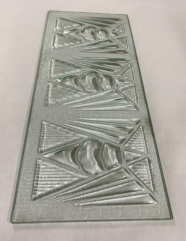Architectural Horizontal Glass Panel - Vintage Industrial by Get Back, Inc