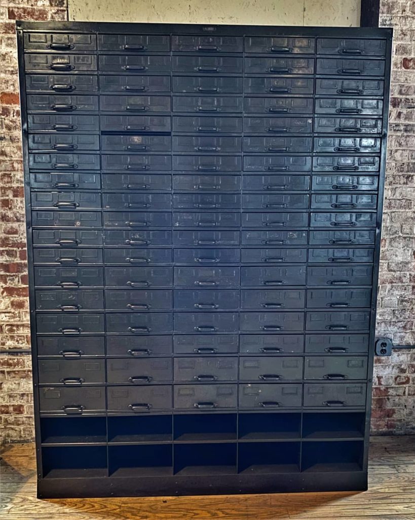 Vintage Industrial Multi-Drawer Steel Cabinet - SOLD - Vintage ...