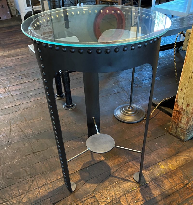 Vintage Industrial Riveted Tank Table #2 - SOLD - Vintage Industrial by ...