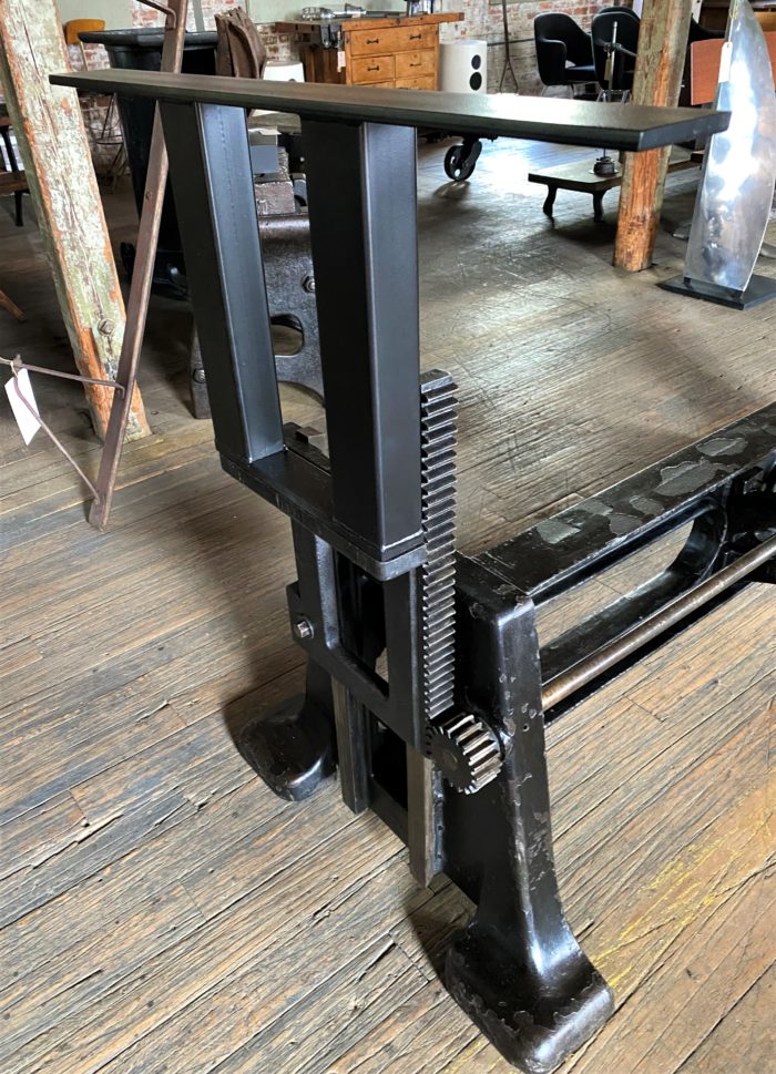 Vintage Industrial Adjustable Table - Vintage Industrial by Get Back, Inc