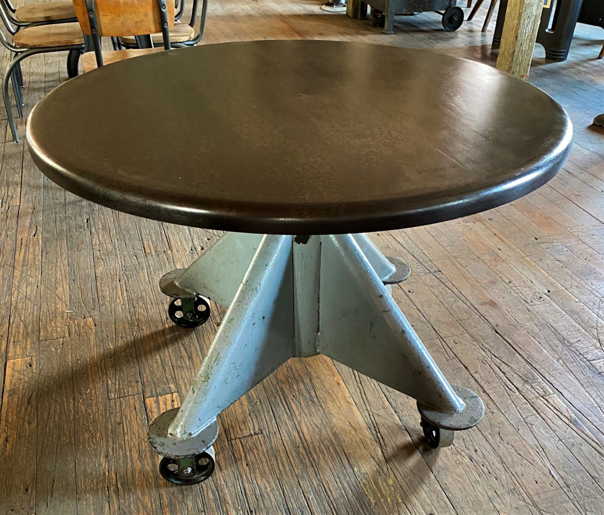 Vintage Industrial Round Dining Table - SOLD - Vintage Industrial by ...