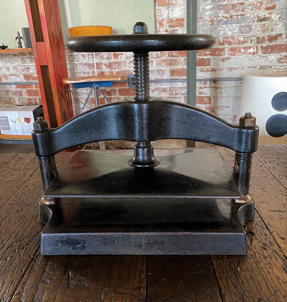 Vintage Cast Iron Book Press - SOLD - Vintage Industrial by Get Back, Inc