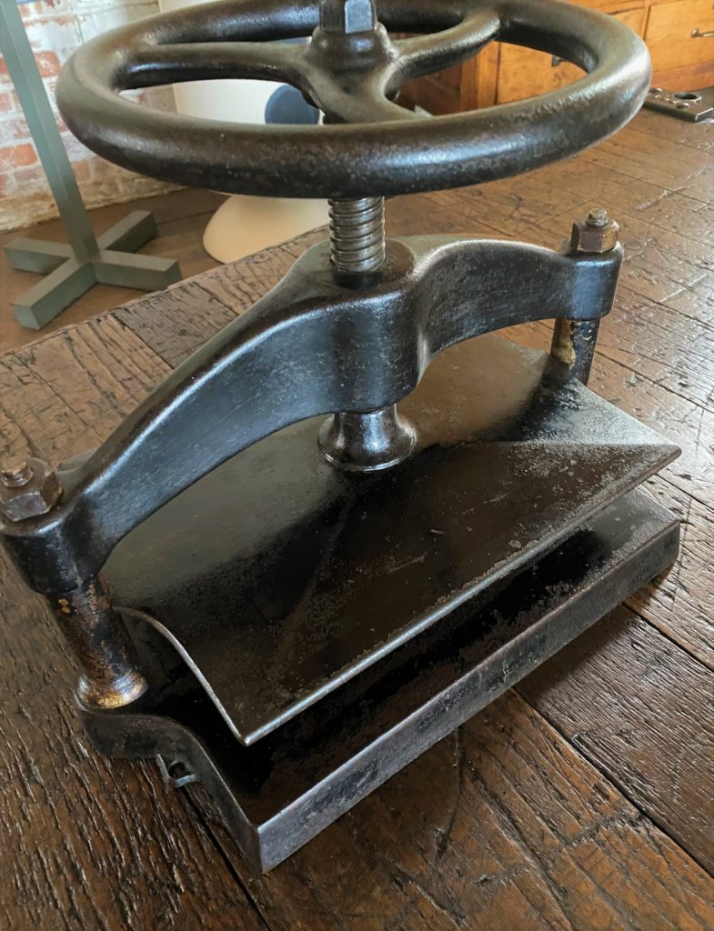 Vintage Cast Iron Book Press - SOLD - Vintage Industrial by Get Back, Inc