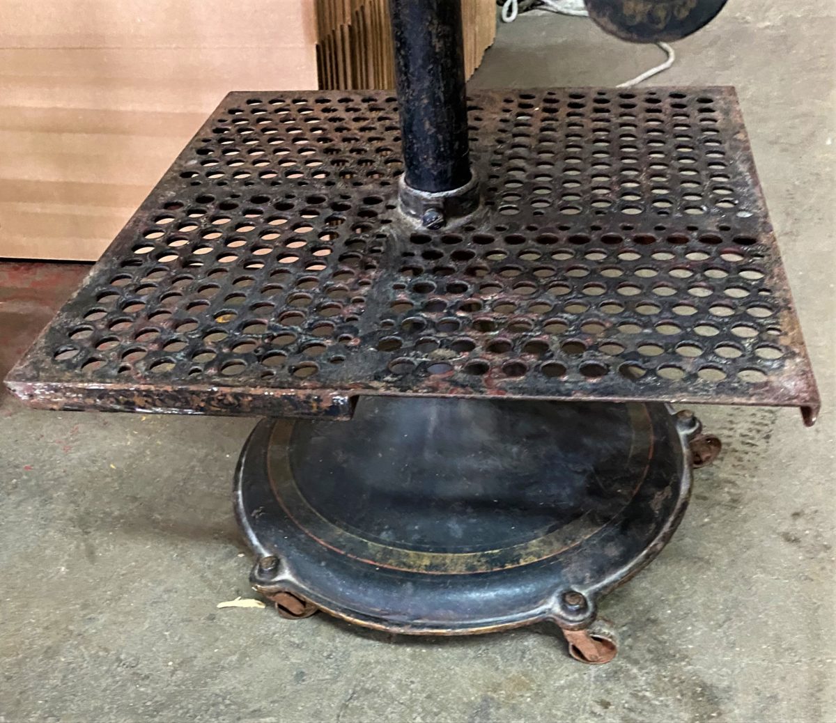 Rotating Cast Iron Bookcase - SOLD - Vintage Industrial by Get Back, Inc