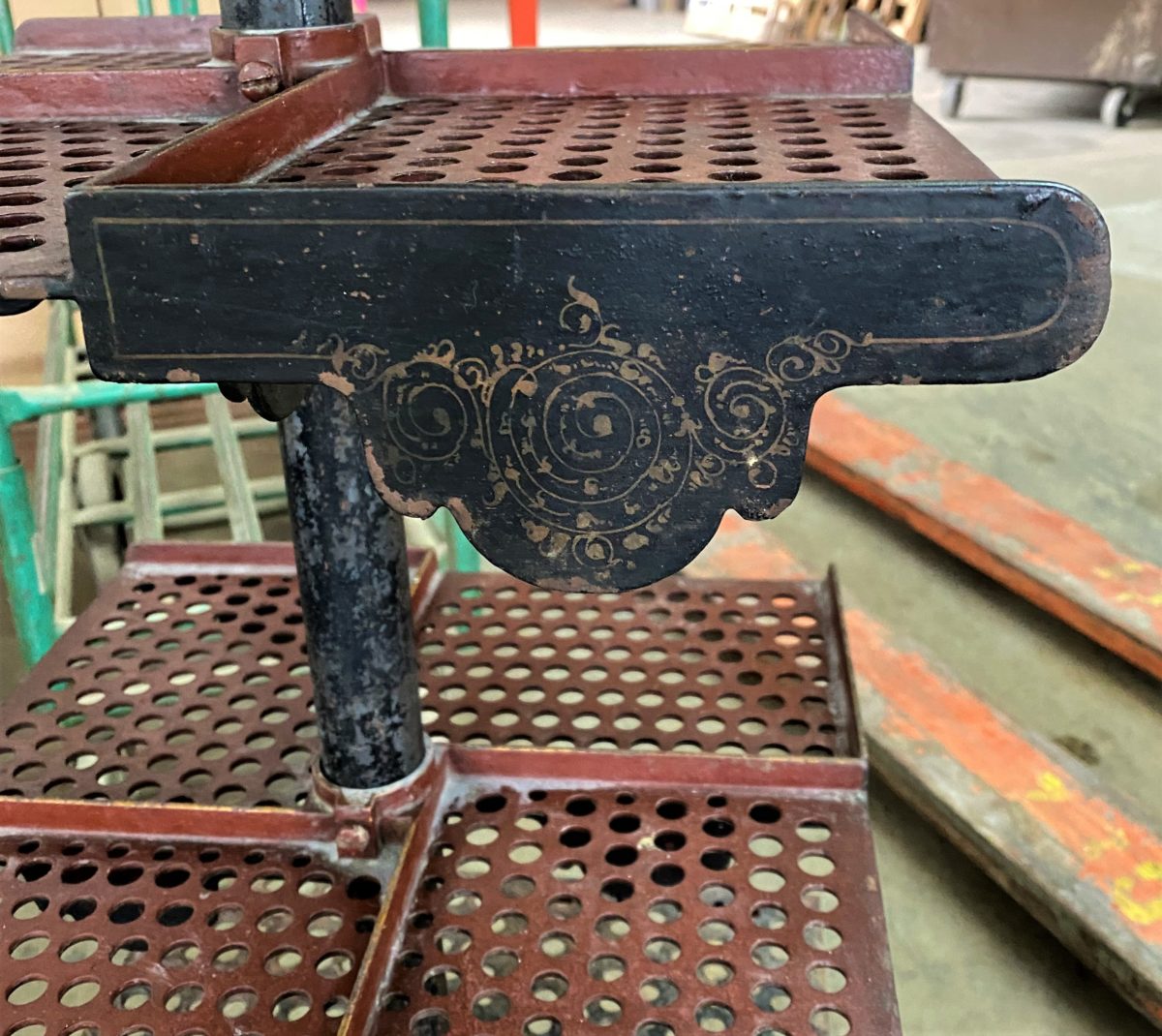 Rotating Cast Iron Bookcase - SOLD - Vintage Industrial by Get Back, Inc