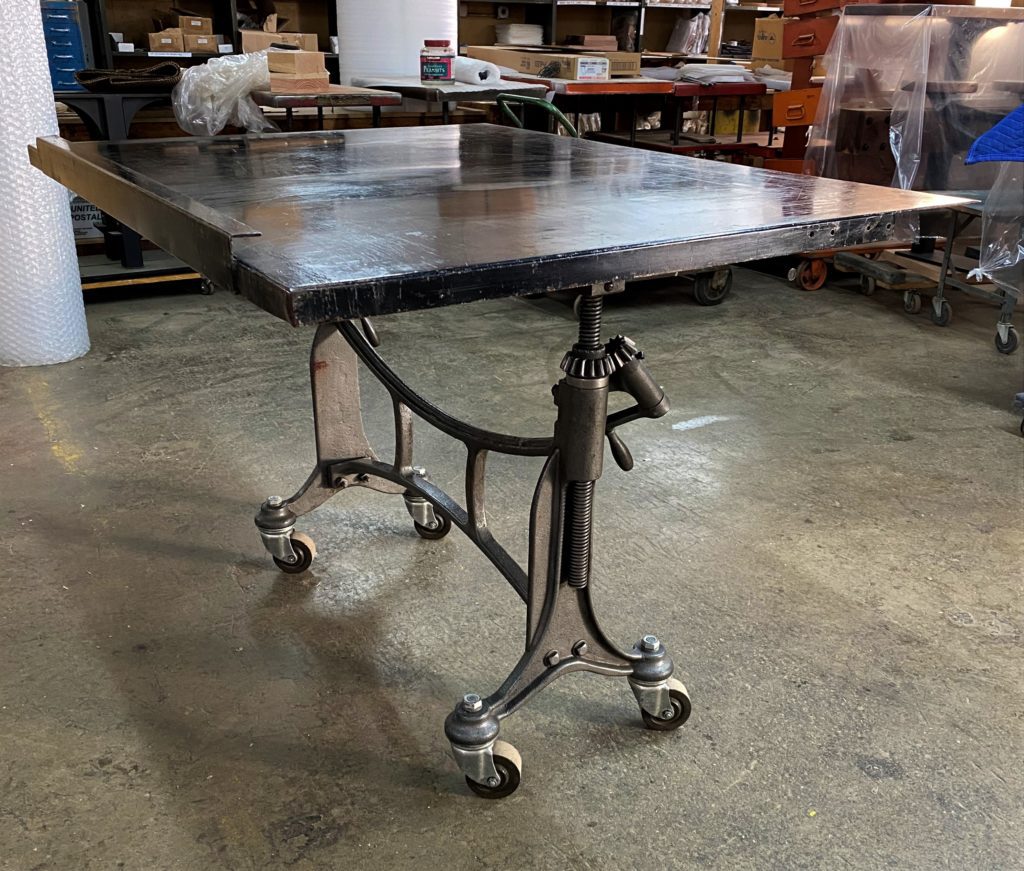 Vintage Industrial Printing Table - Vintage Industrial by Get Back, Inc