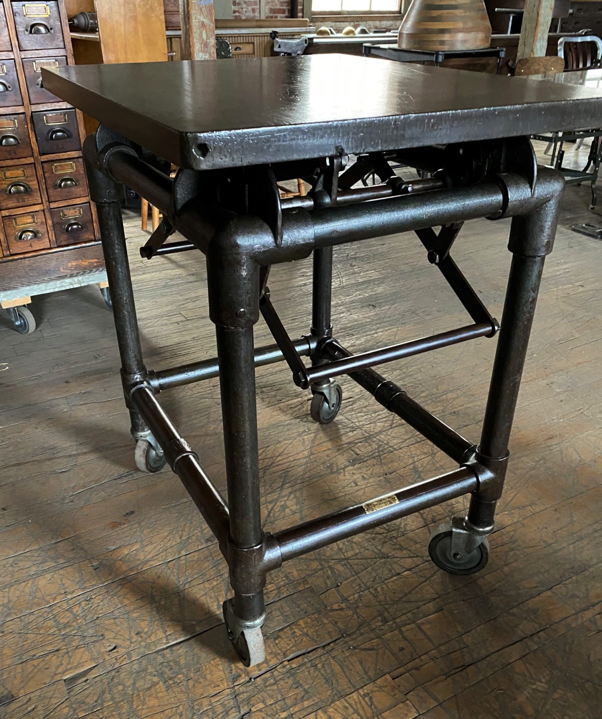 Printer's Table / Island - SOLD - Vintage Industrial by Get Back, Inc