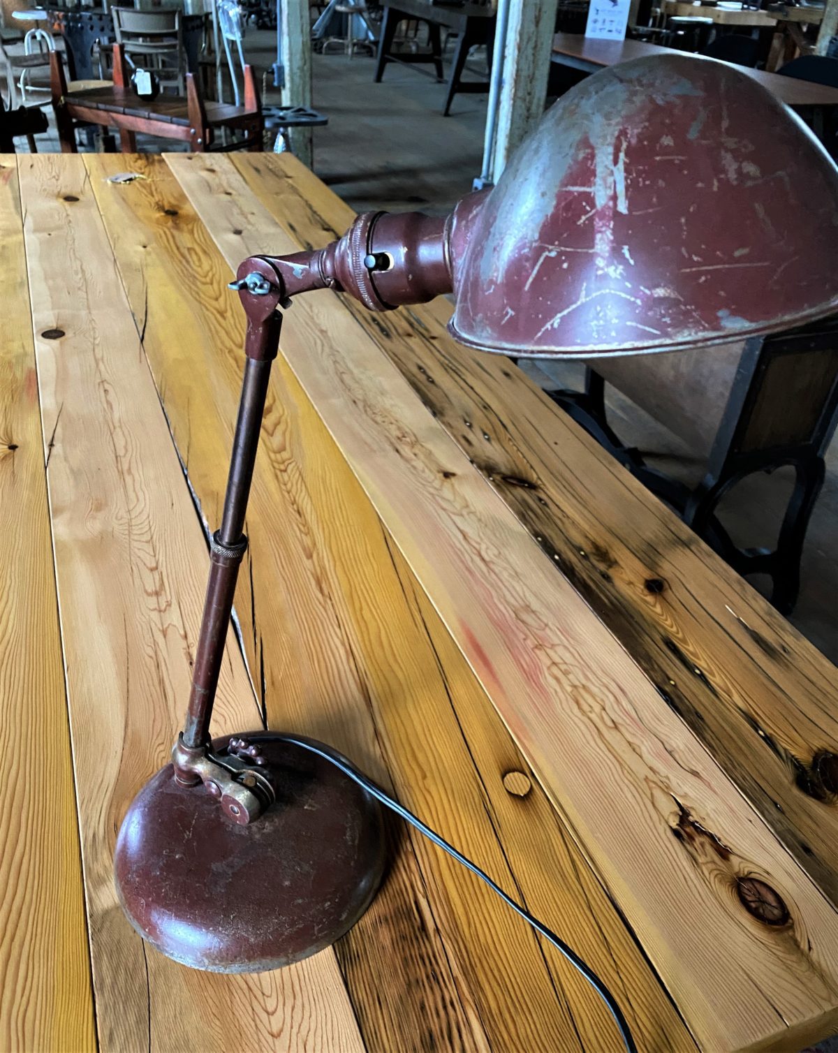 Vintage O.C. White Desk / Task Lamp - Vintage Industrial by Get Back, Inc