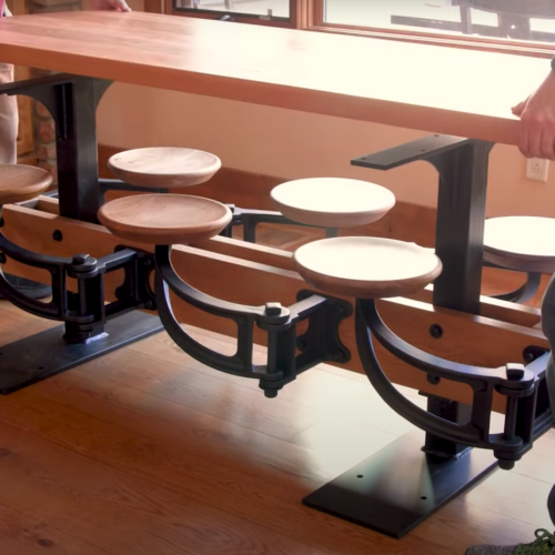 The Original Swing-Out Seat Table - Hardware Kit - Vintage Industrial ...