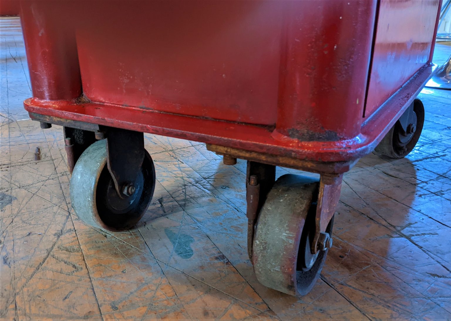 Industrial Red Bar Cart - SOLD - Vintage Industrial by Get Back, Inc