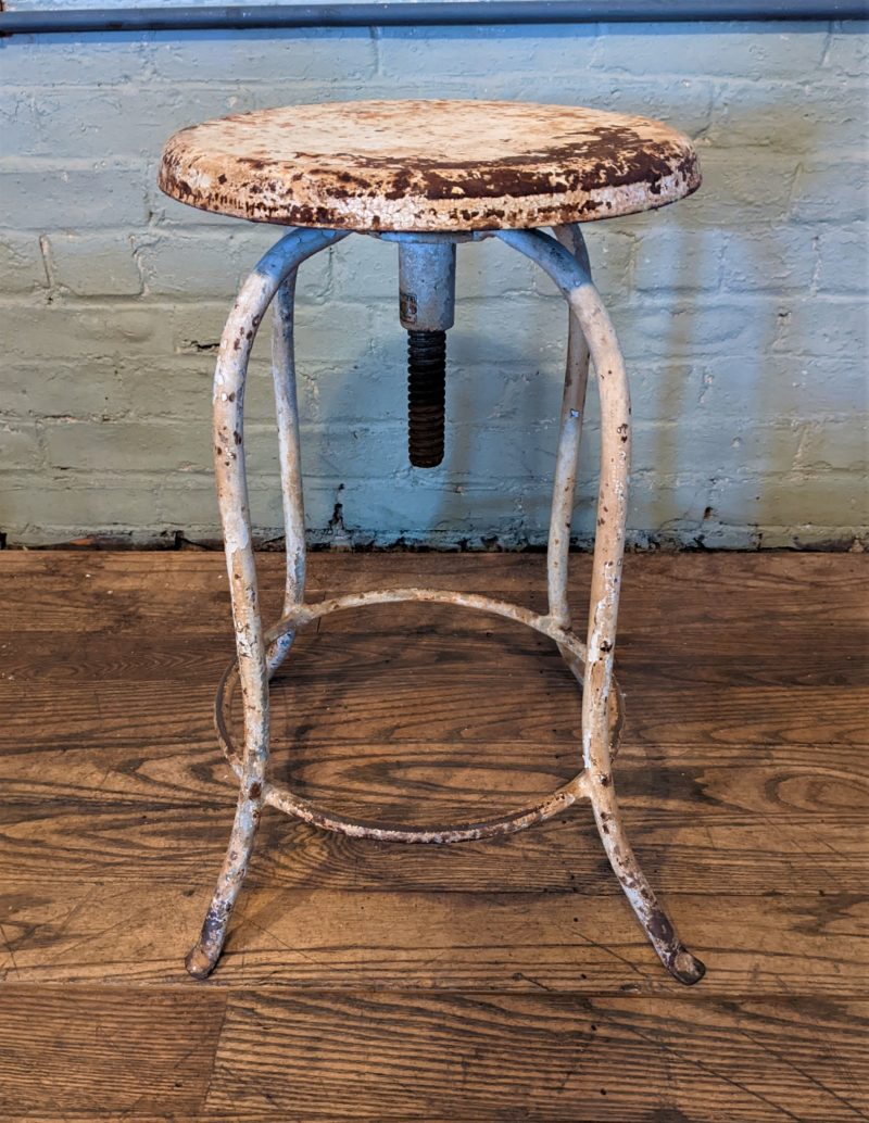 Antique Medical Stool - SOLD - Vintage Industrial by Get Back, Inc
