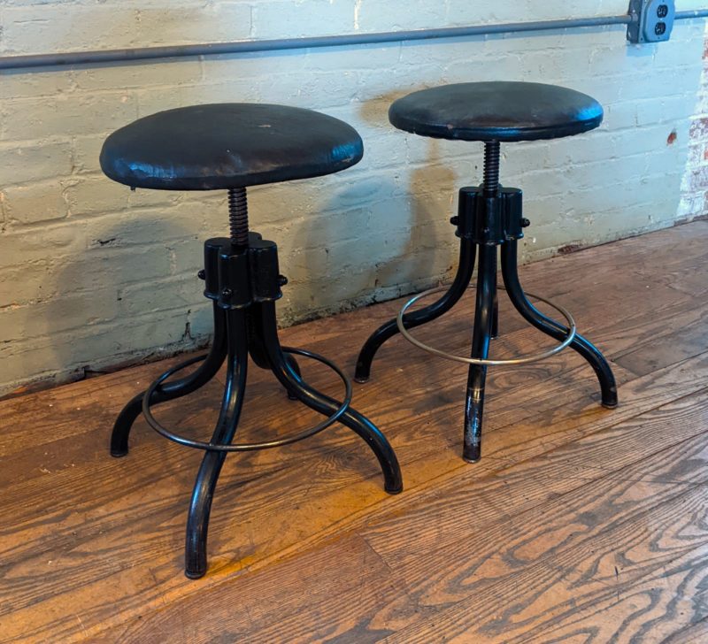 Pair of Vintage Industrial Swivel Shop Stools - Vintage Industrial by ...