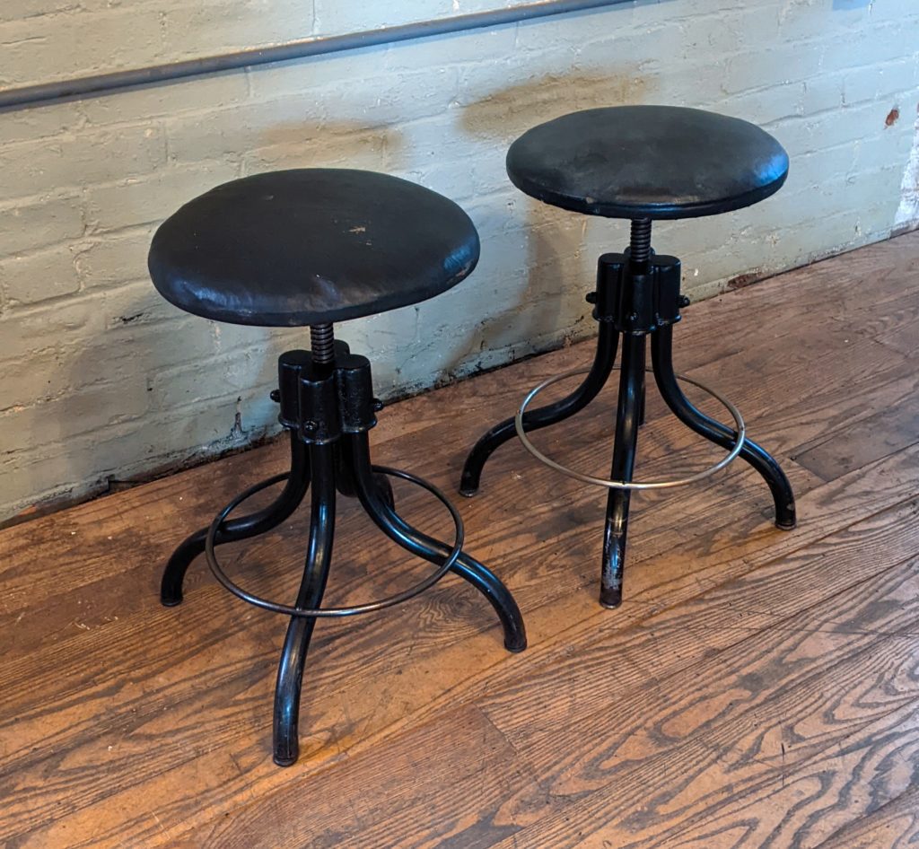Pair of Vintage Industrial Swivel Shop Stools - Vintage Industrial by ...