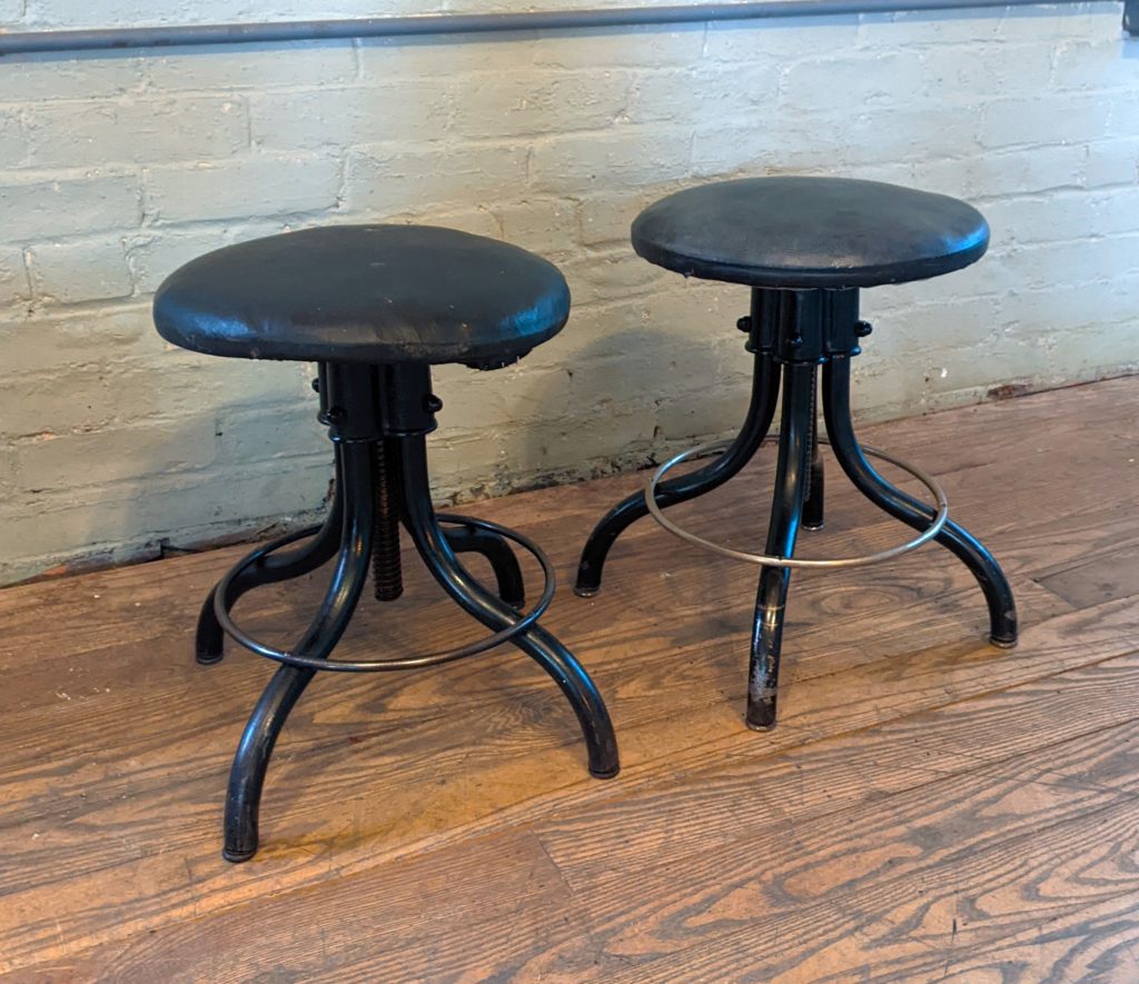 Pair of Vintage Industrial Swivel Shop Stools - Vintage Industrial by ...