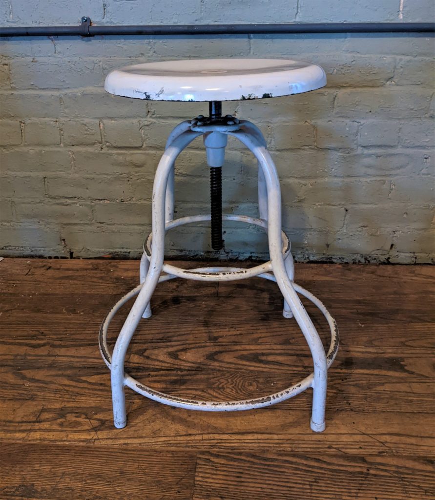 Vintage Dental / Medical Stool with Footrest - Vintage Industrial by ...
