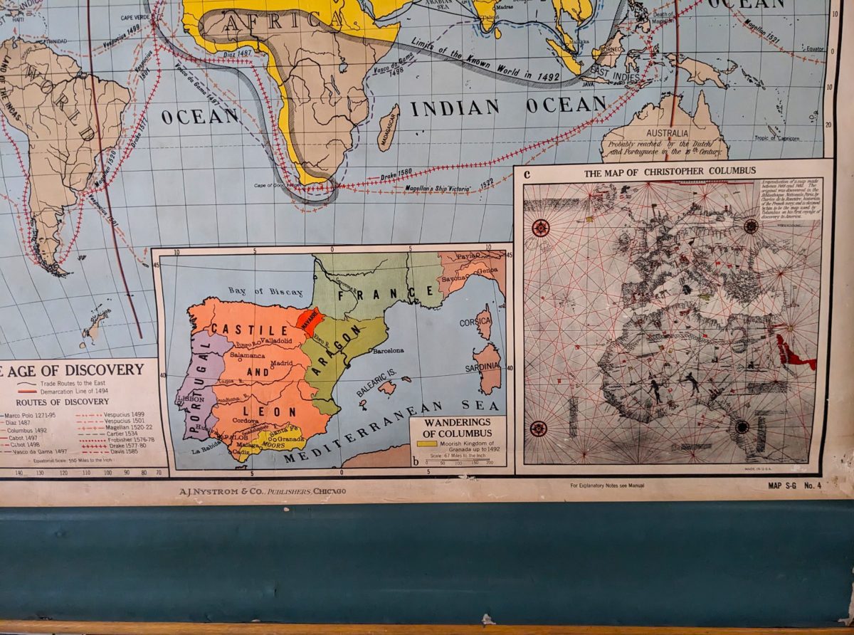 Vintage American History Wall Chart - SOLD - Vintage Industrial by Get ...