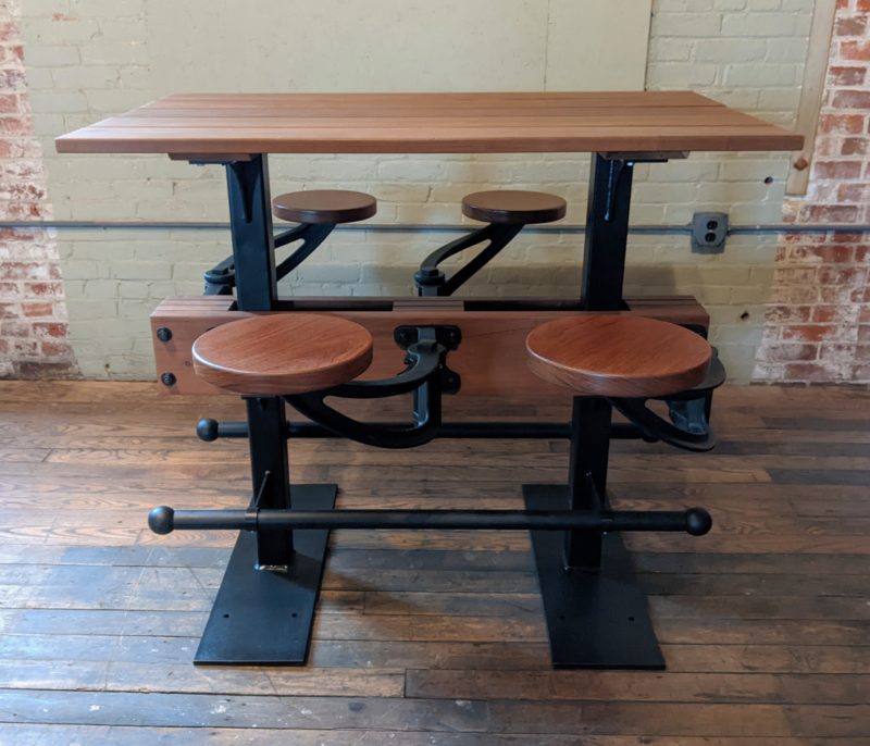 The Original Swing-Out Seat Table - Bar Height / Outdoor - Vintage ...