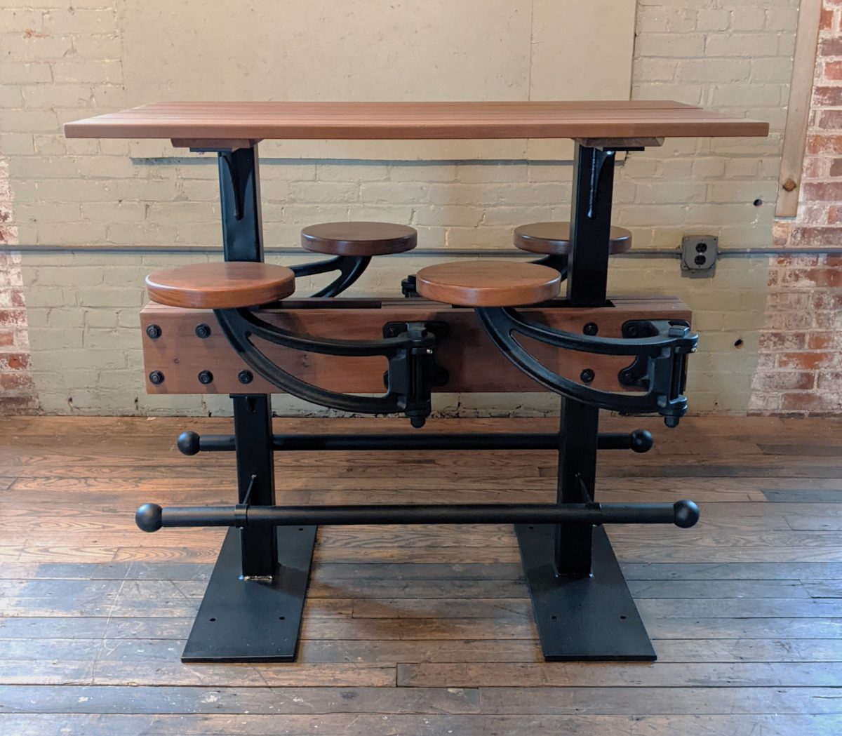 The Original Swing-Out Seat Table - Bar Height / Outdoor - Vintage ...