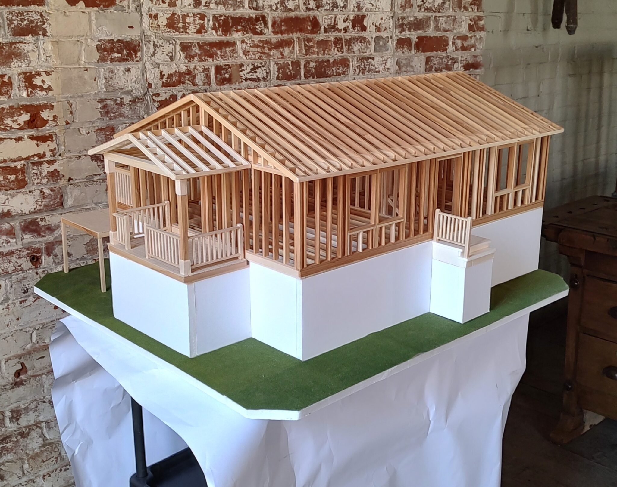 Architectural Model of Timber Framed House - SOLD - Vintage Industrial ...