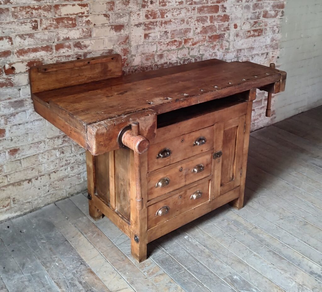 Antique Cabinet Maker's Workbench - SOLD - Vintage Industrial by Get ...