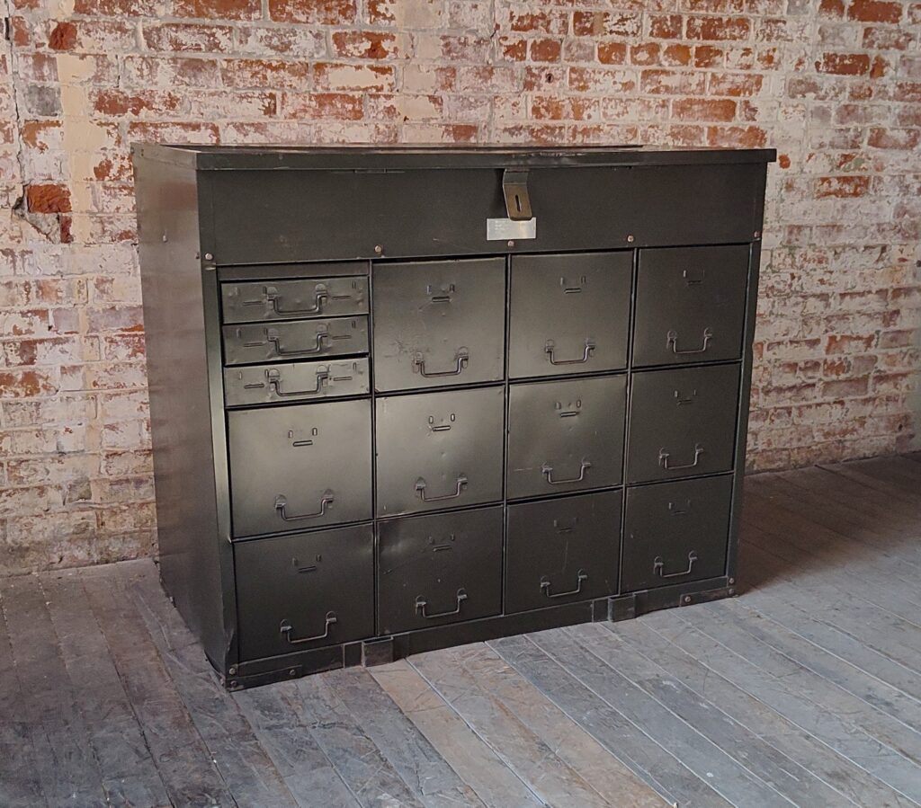 Vintage Industrial Military Storage Cabinet - SOLD - Vintage Industrial ...