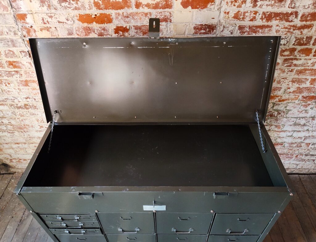 Vintage Industrial Military Storage Cabinet - SOLD - Vintage Industrial ...