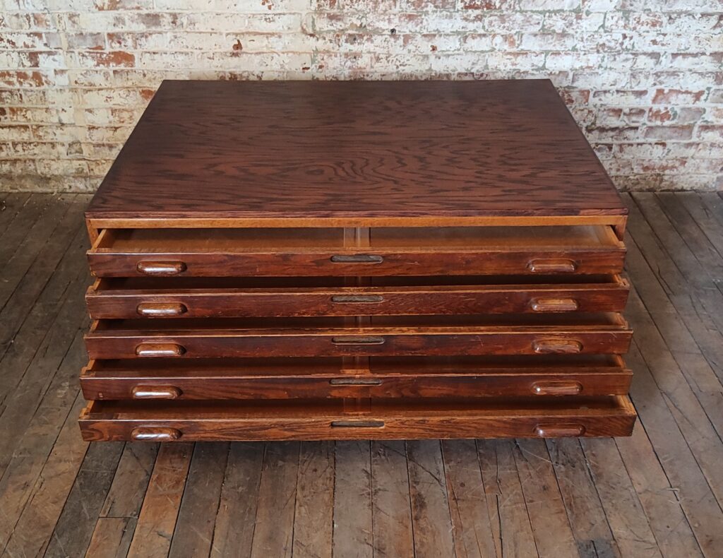 Vintage Hamilton Flat File Coffee Table - SOLD - Vintage Industrial by ...