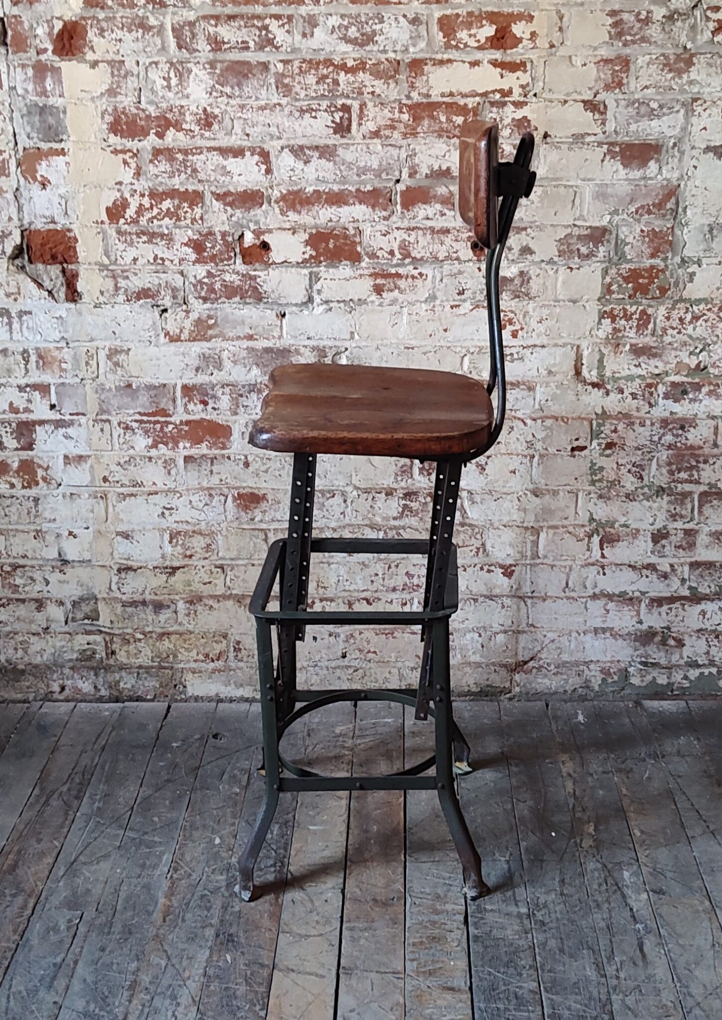 Vintage Industrial Factory Stool by Edward L. Koenig - SOLD - Vintage ...