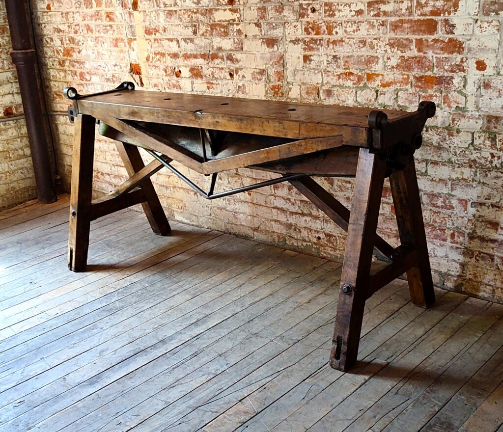 Antique Industrial Console / Sofa Table – 70.5" - SOLD - Vintage ...