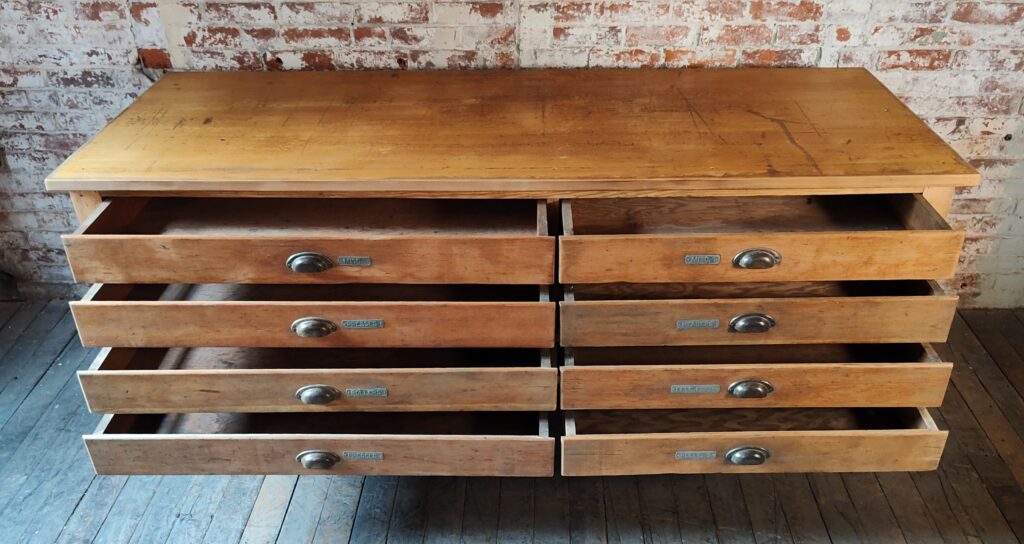 Vintage Wooden Flat File Cabinet - SOLD - Vintage Industrial by Get ...