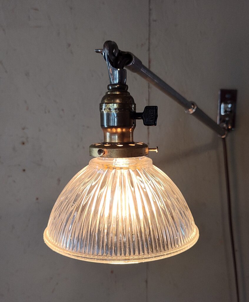 Vintage O.C. White Nickel Wall Lamp - SOLD - Vintage Industrial by Get ...