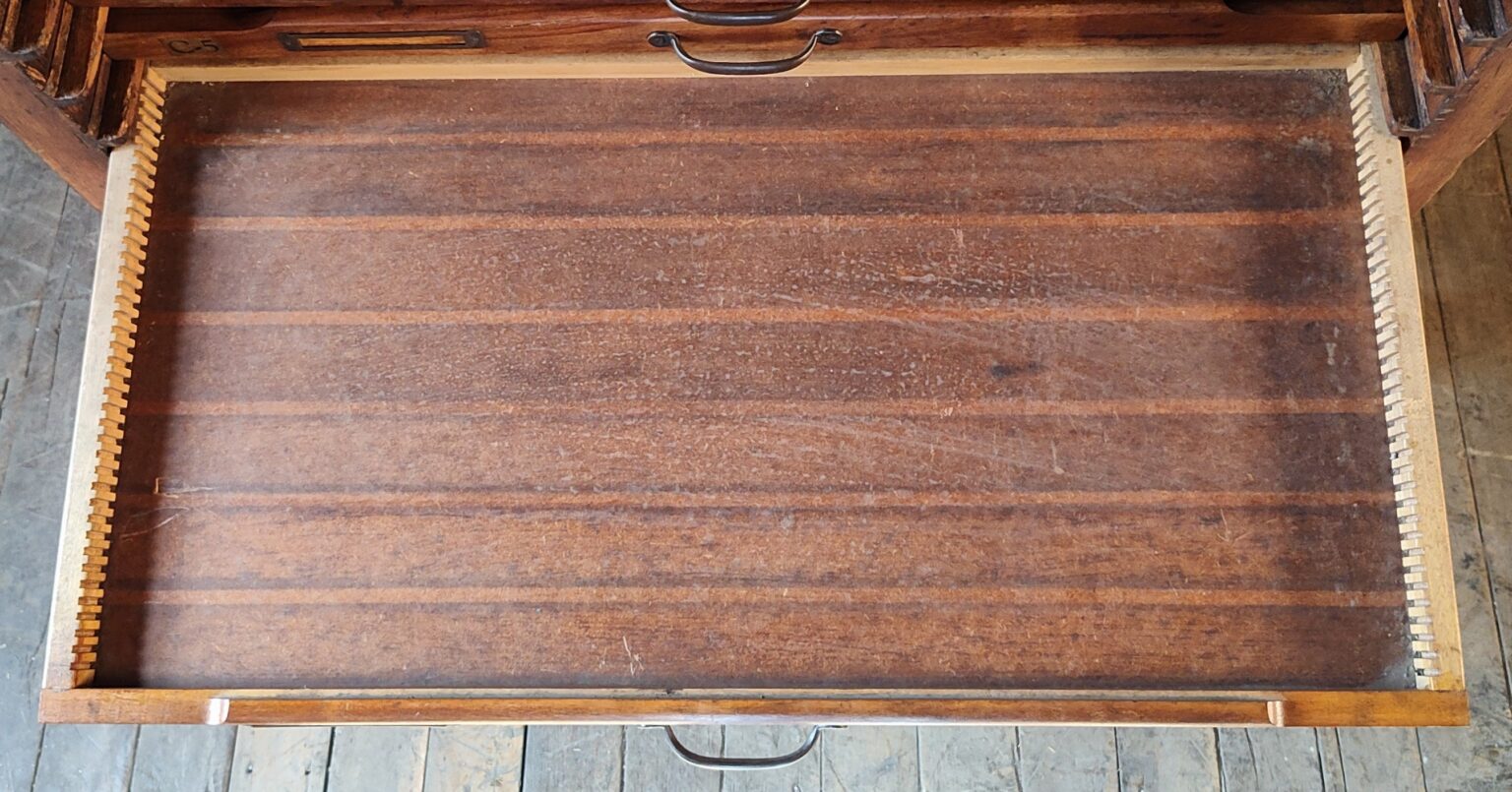 Vintage Industrial Flat File / Display Cabinet - SOLD - Vintage ...
