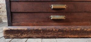 Vintage Double Stack Flat File with Brass Handles - SOLD - Vintage ...