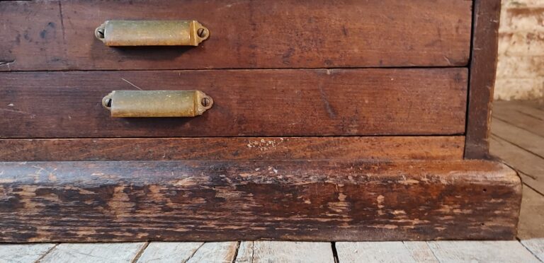 Vintage Double Stack Flat File with Brass Handles - SOLD - Vintage ...