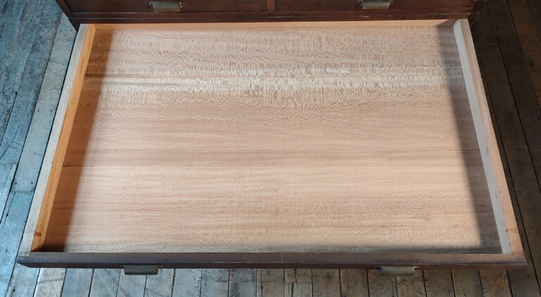 Vintage Double Stack Flat File with Brass Handles - SOLD - Vintage ...