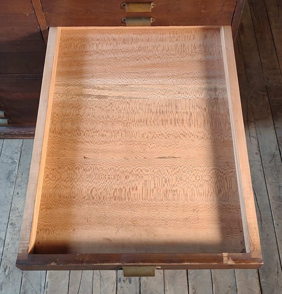 Vintage Double Stack Flat File with Brass Handles - SOLD - Vintage ...